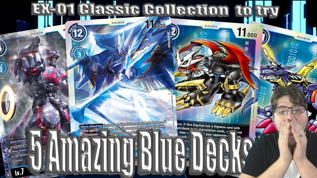 Digimon TCG | Let’s Upgrade 5 Blue Decks EX-1 | Digimon Card Game ...