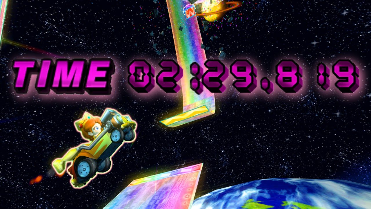 [MKWii] Rainbow Road w/ Mini Beast - 2:29.819 (No Path Switch) - YouTube
