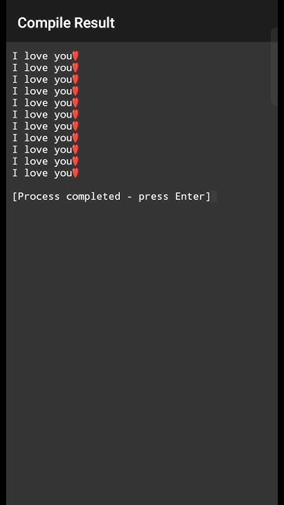 I Love You ️ Coding In C Programming Programminglanguage Youtube