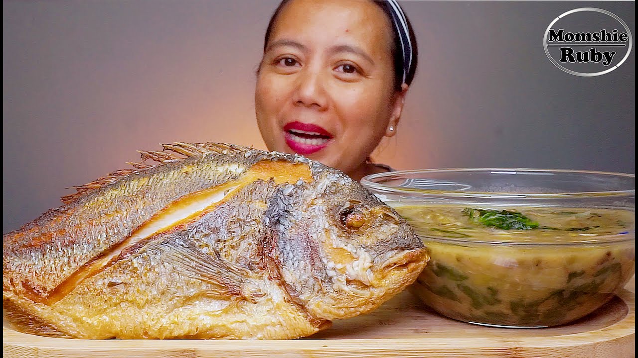 CRISPY FRIED SEABASS FISH | SAUTEE MUNG BEANS | PRITONG ISDA AT ...