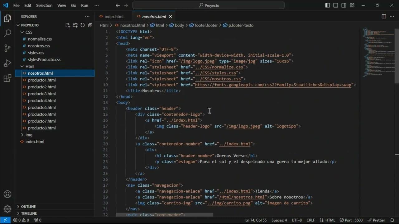 Práctica - Tienda con HTML y CSS - YouTube