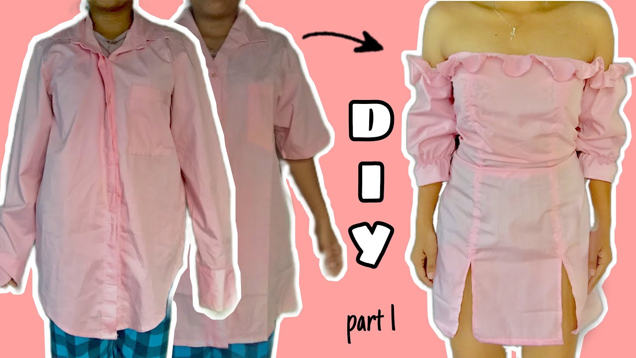 DIY DRESS FROM TWO POLO (Part 1) | madebyelsie - YouTube