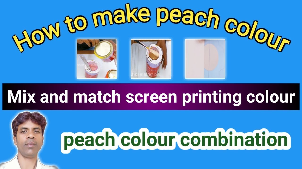 How to make peach colour || peach colour combination || mix and match ...