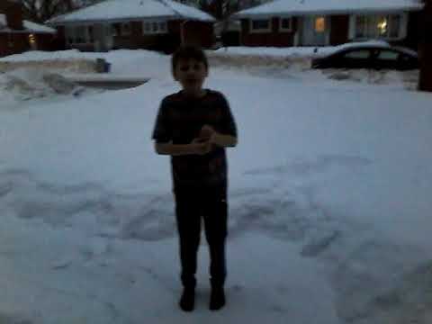 Forfeit from the last video, bellyflop into the snow *bad idea* - YouTube