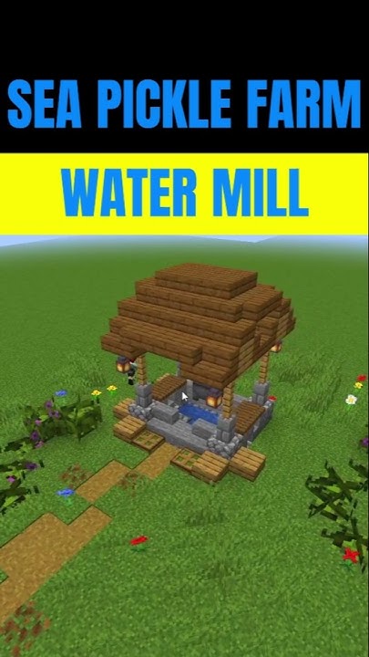 SEA PICKLE FARM in a WATERMILL #minecraft - YouTube
