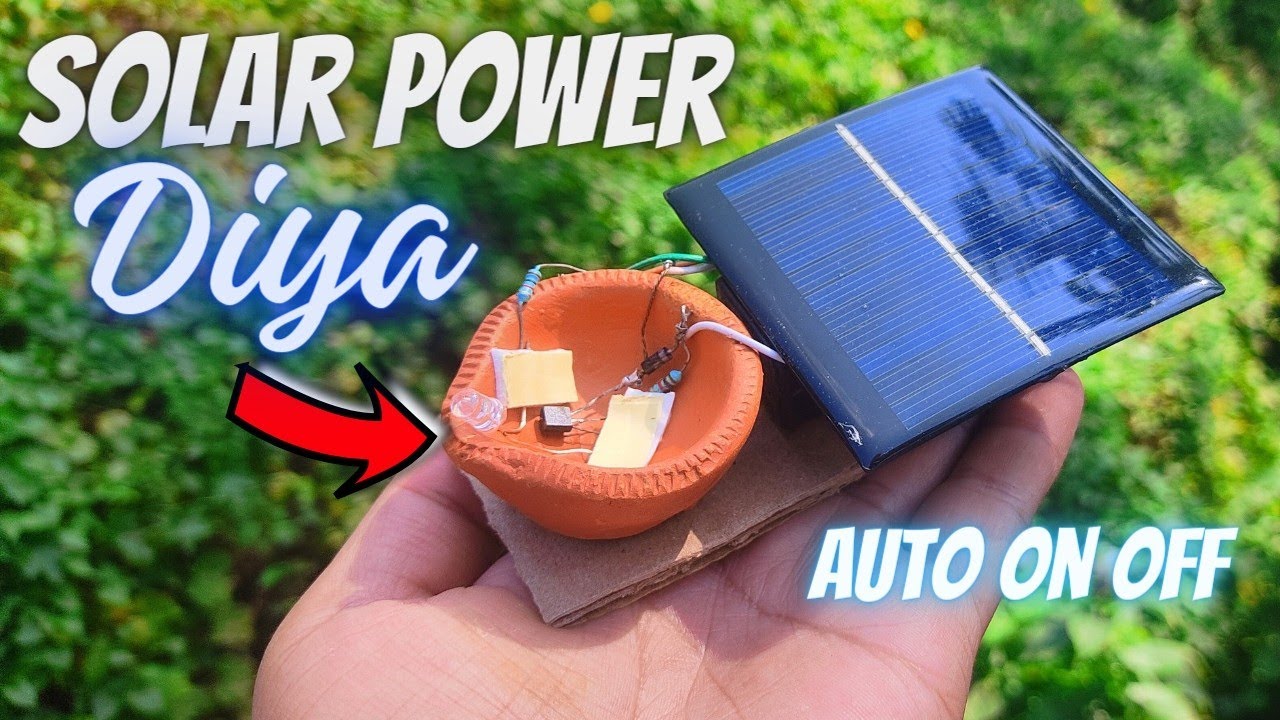 How to make a Solar powered Diya 🪔 Automatic on off - YouTube