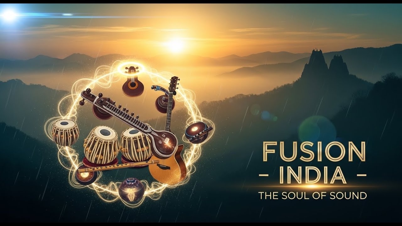 Fusion India | Tabla • Guitar • Veena • Flute | Cinematic Melody ...