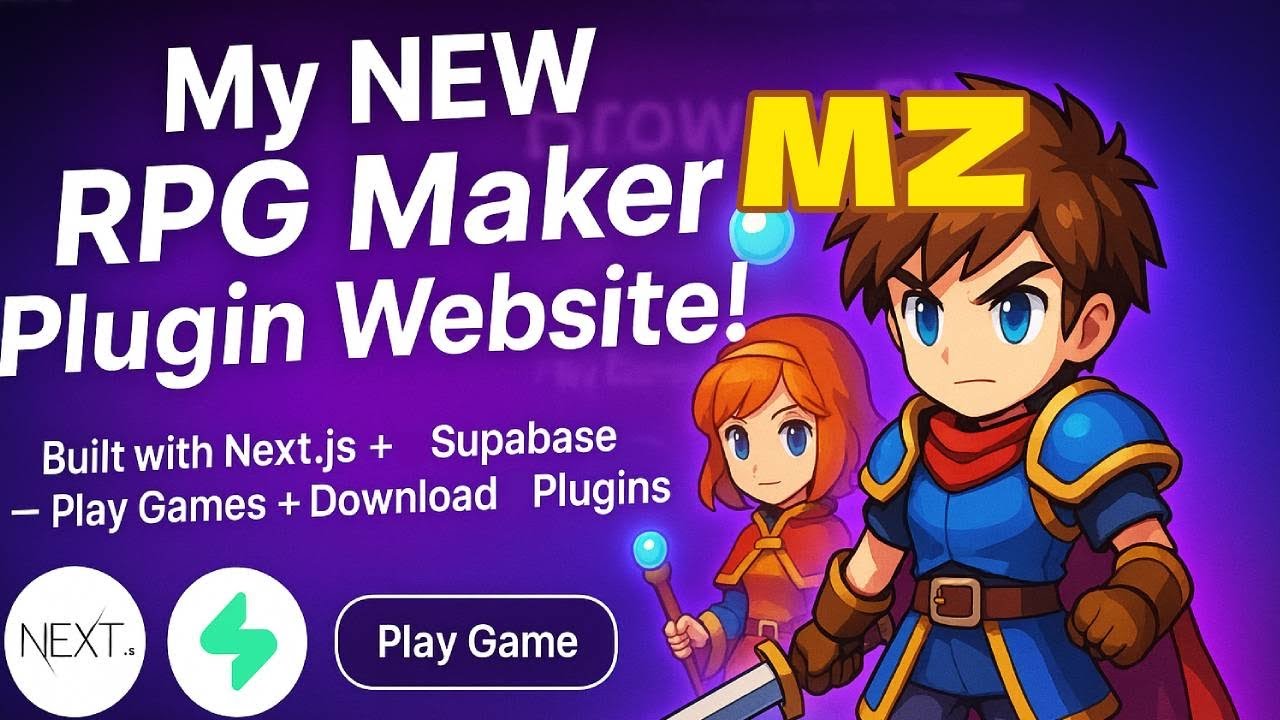 I Built the Ultimate RPG Maker Plugin Website (Next.js + Supabase ...