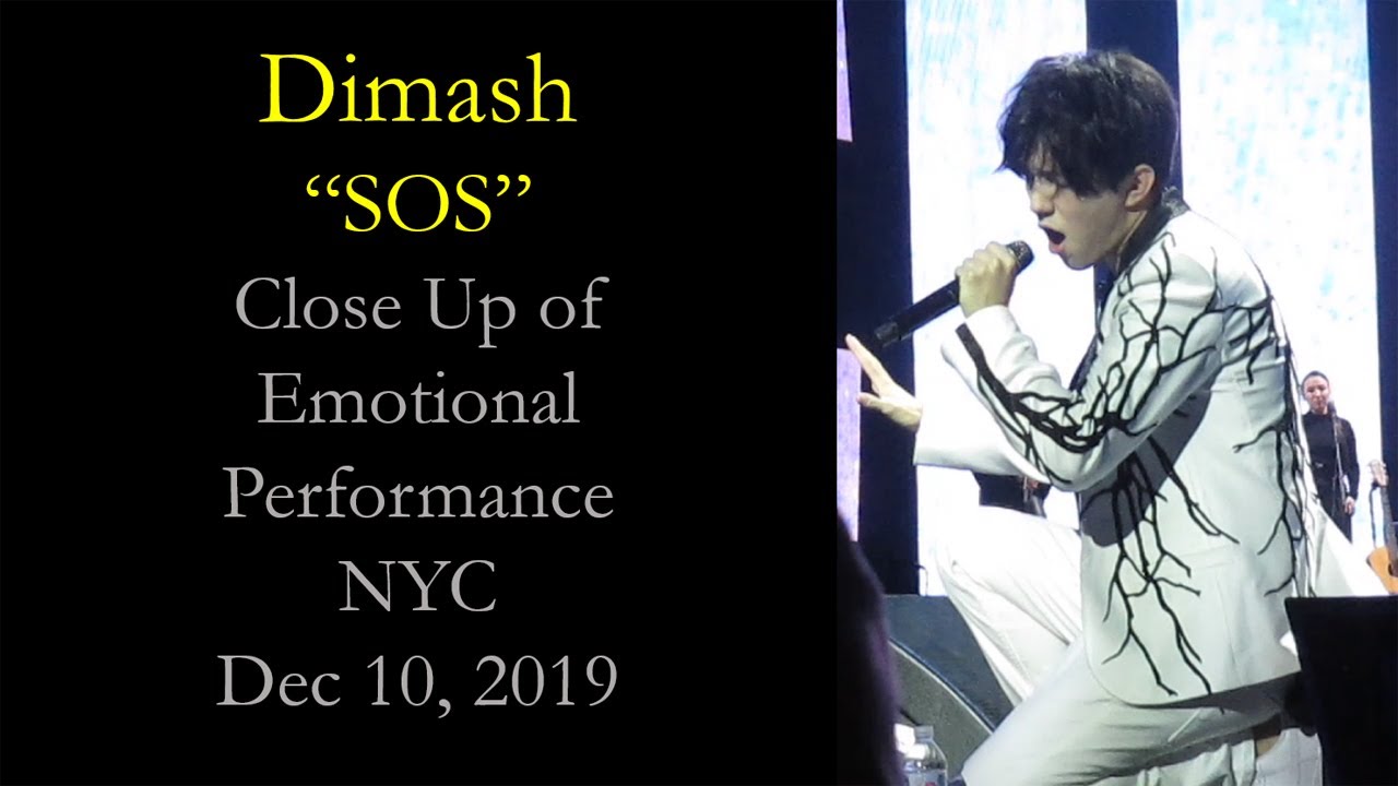 Dimash Emotional SOS NYC Dec 10 2019 - YouTube