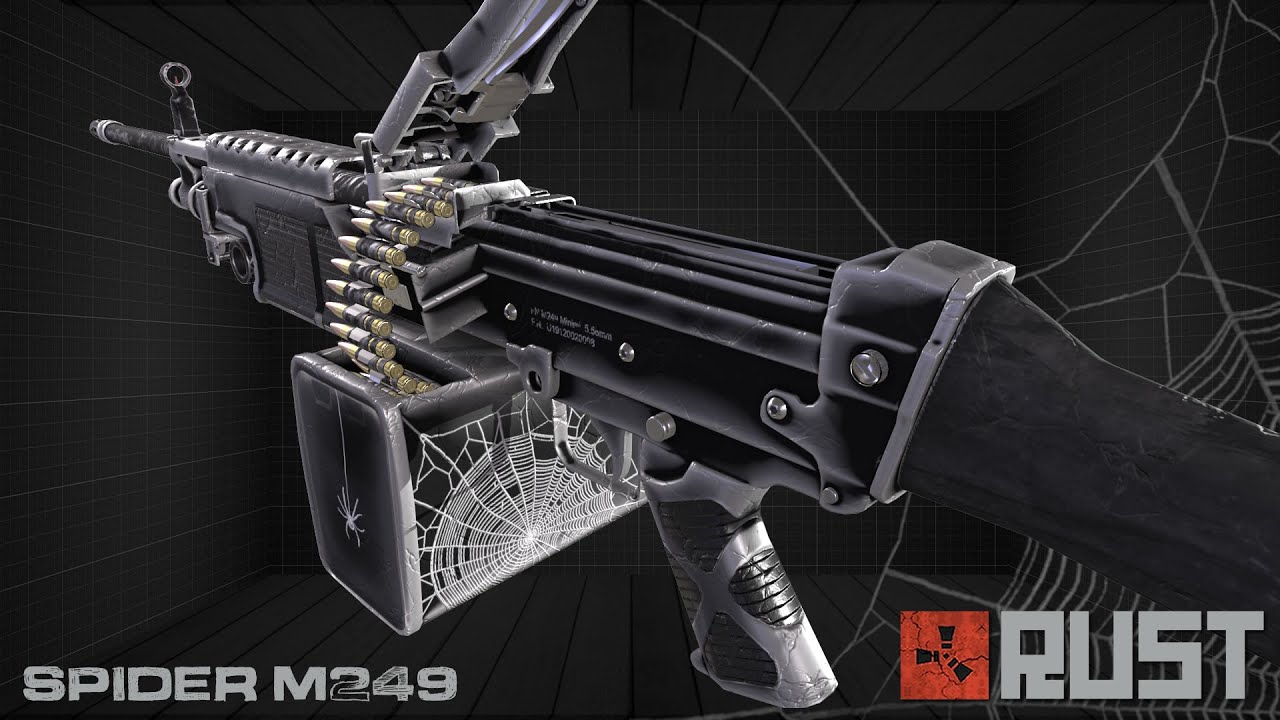 Spider M249 (Rust Skin) - YouTube