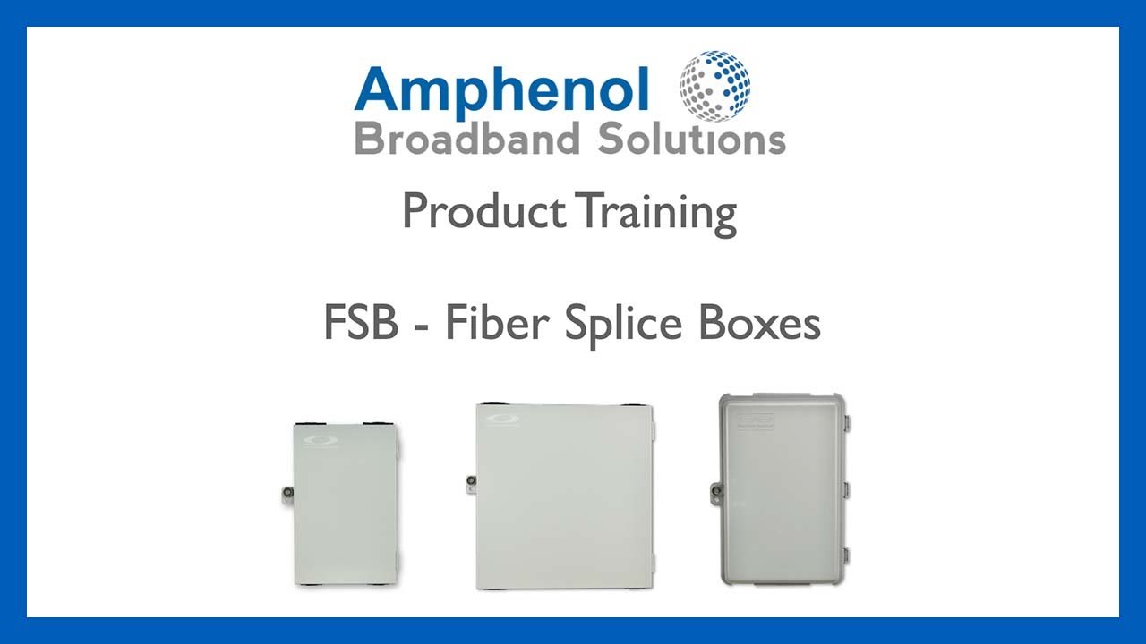 Fiber Splice Boxes - YouTube