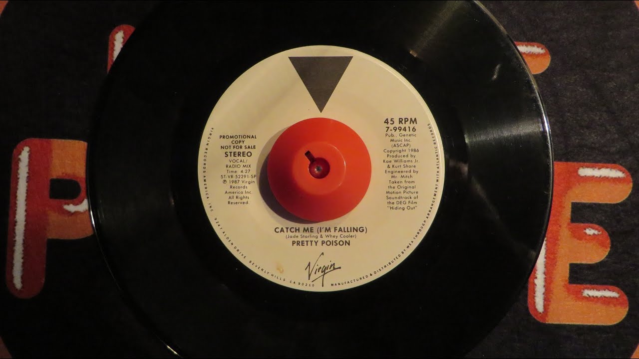Pretty Poison - Catch Me (I'm Falling) Radio Edit - Vinyl Promo 45 rpm ...