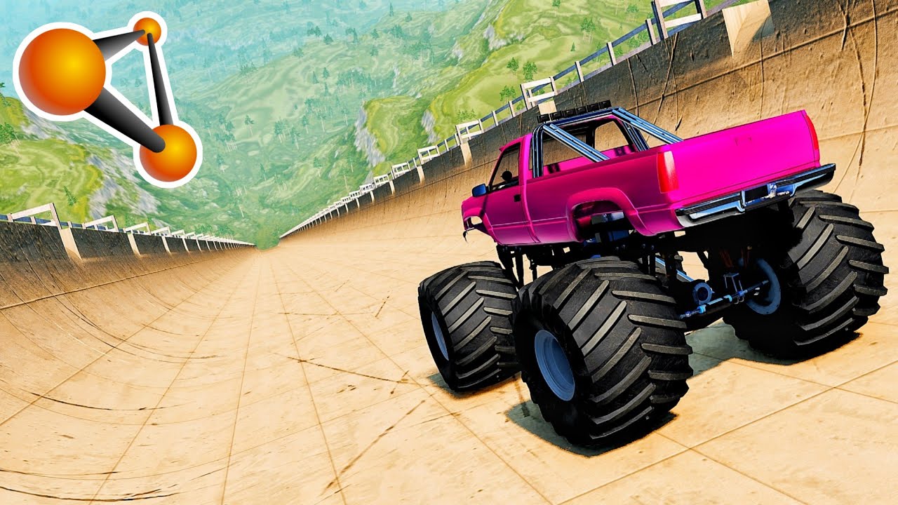 Mega Ramp jump - BeamNG Drive || 2023 - YouTube