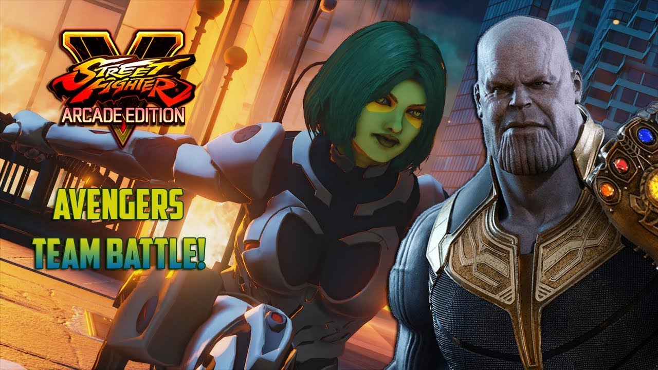 STREET FIGHTER V AE, AVENGERS TEAM BATTLE! (SFV PC MODS) - YouTube