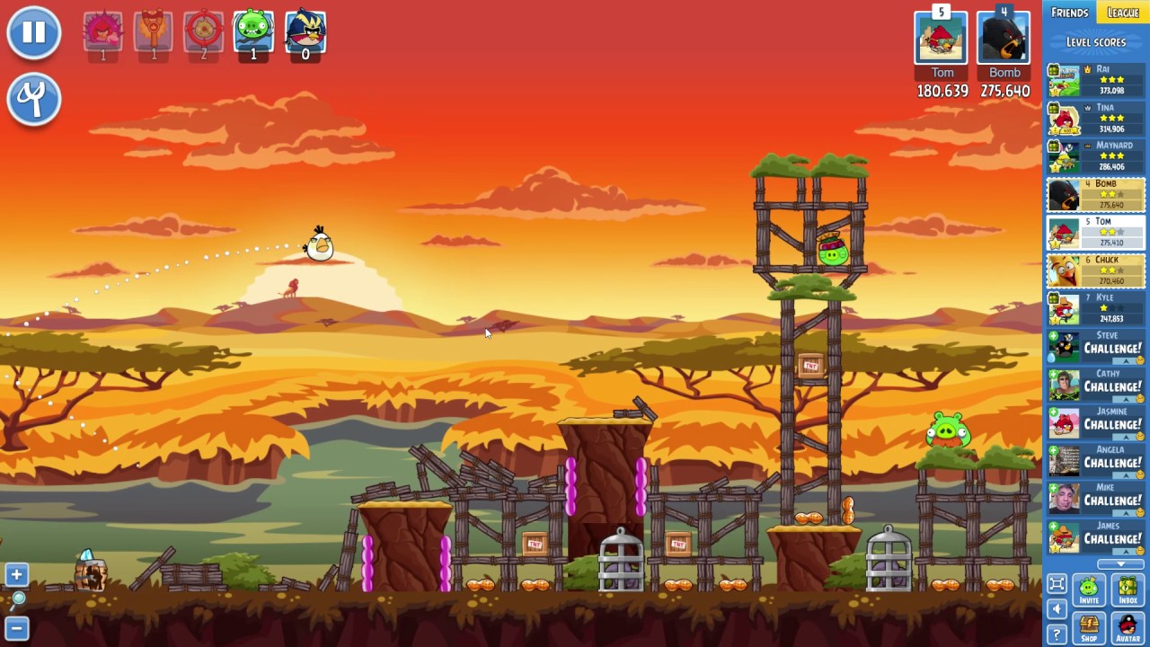 Angry Birds Friends on Facebook Elephant Day Tournament Level 2 No ...
