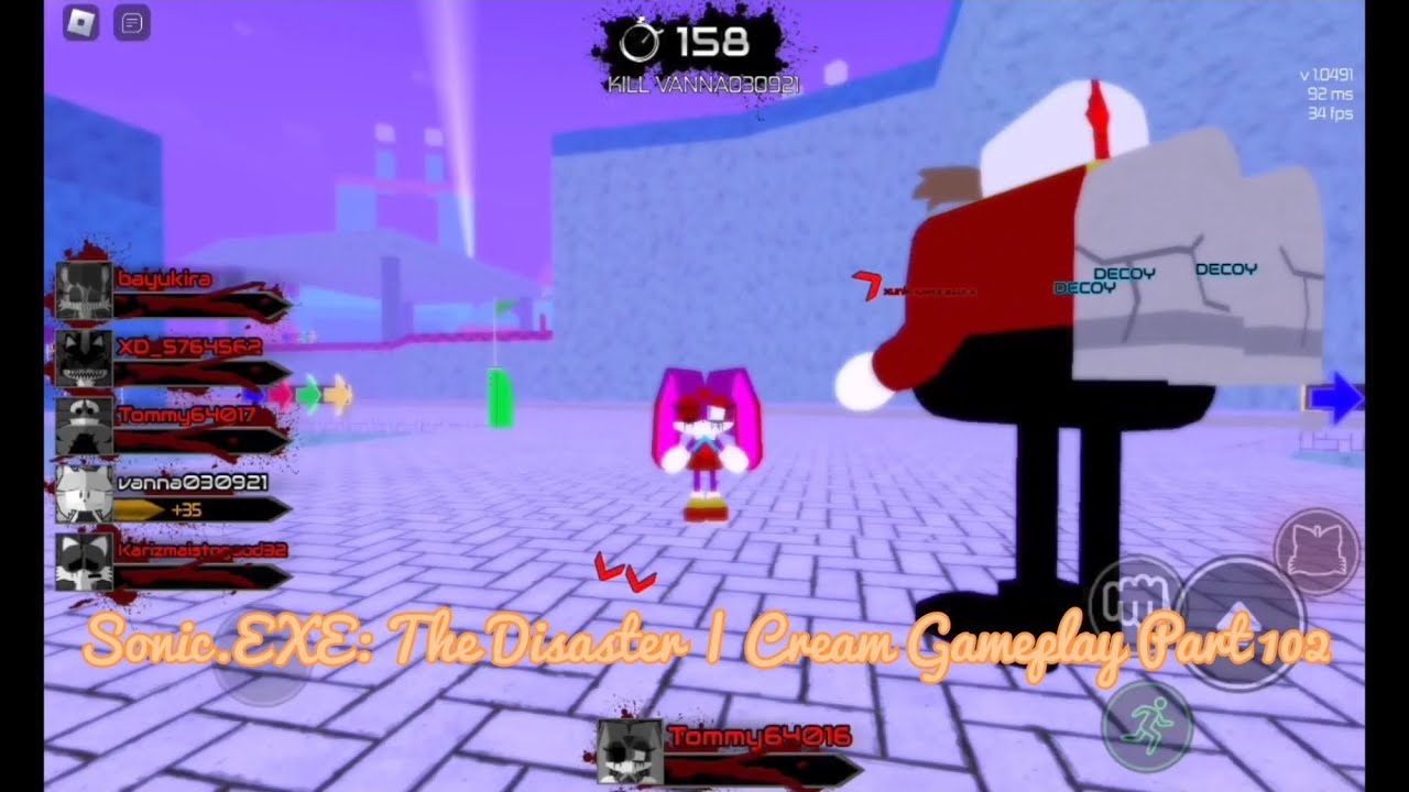Sonic.EXE: The Disaster | Cream Gameplay Part 102 - YouTube