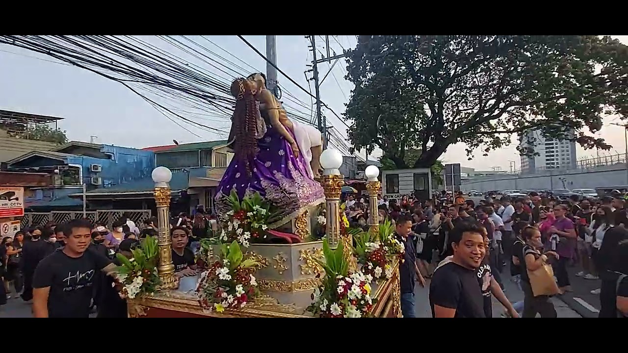 Semana Santa prosition parade to Saint Peter church along Commonwealth ...