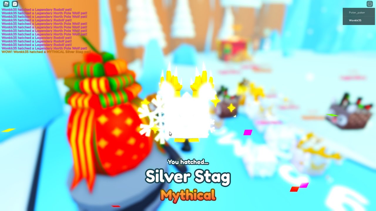 Spent 100M Gingerbread for Mythical Pet In Pet Sim X (All Boosts ...