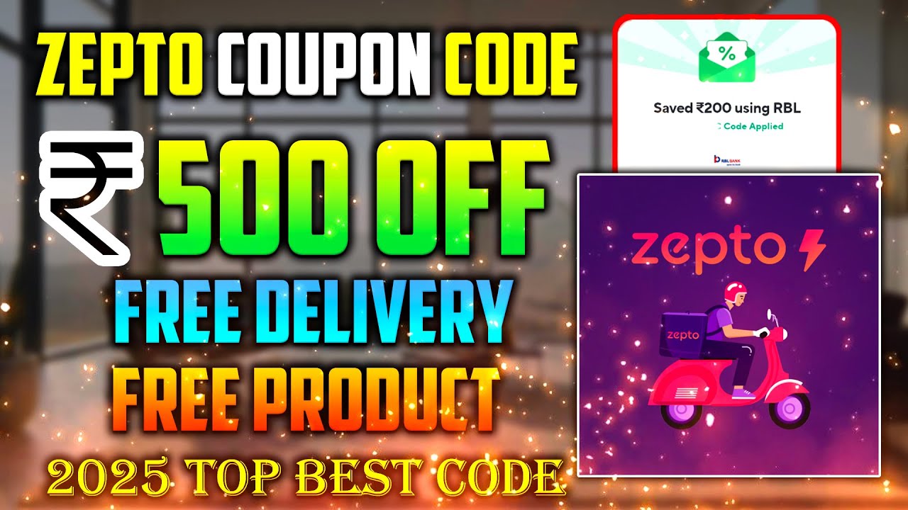 Zepto Coupon code today 2025 | Zepto App 2025 | Zepto Free Cash Trick ...