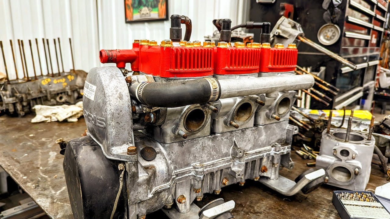 POLARIS INDY 650 TRIPLE ENGINE BUILD #1 oiling mods - YouTube