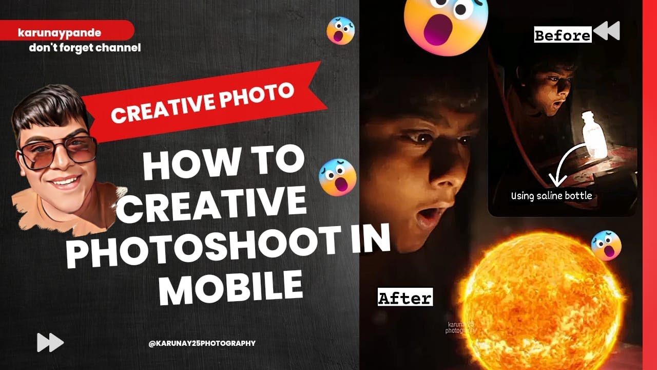 How to shoot in creative photography and editing in mobile - YouTube