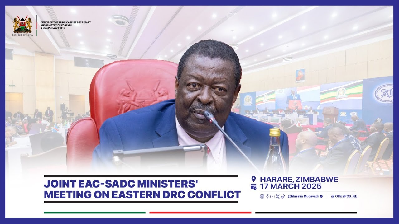 JOINT EAC-SADC MINISTERS MEETING ON EASTERN DRC CONFLICT - YouTube