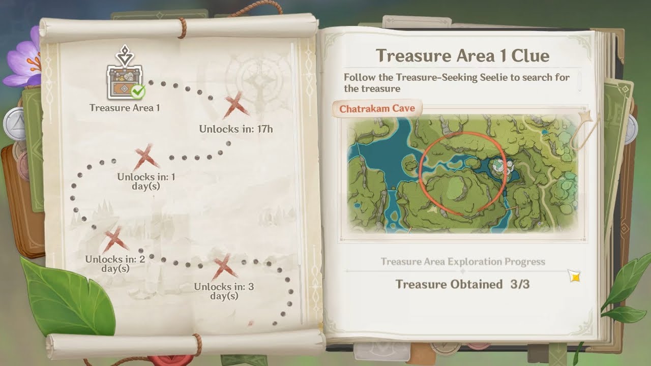 Genshin Impact Lost Riches Event Day 1 Treasure Area 1 Clue - YouTube