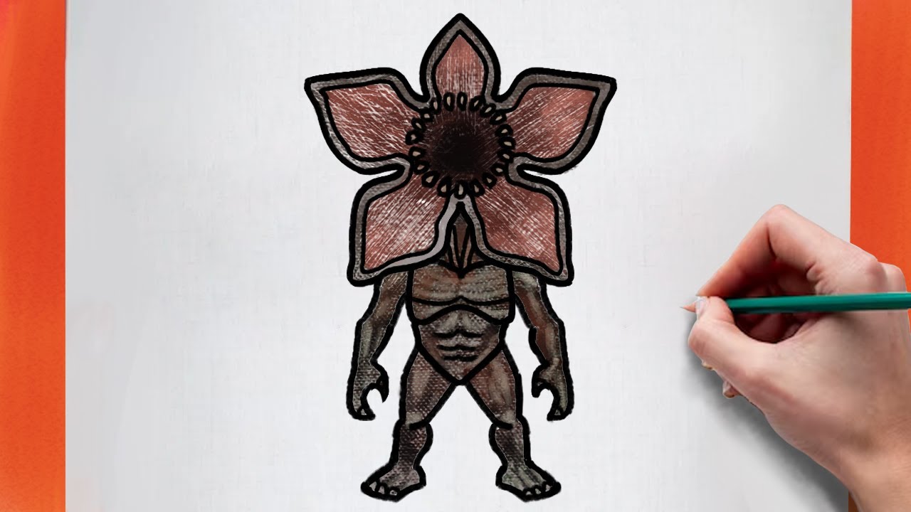 How to draw a DEMOGORGON from Stanger Things - YouTube
