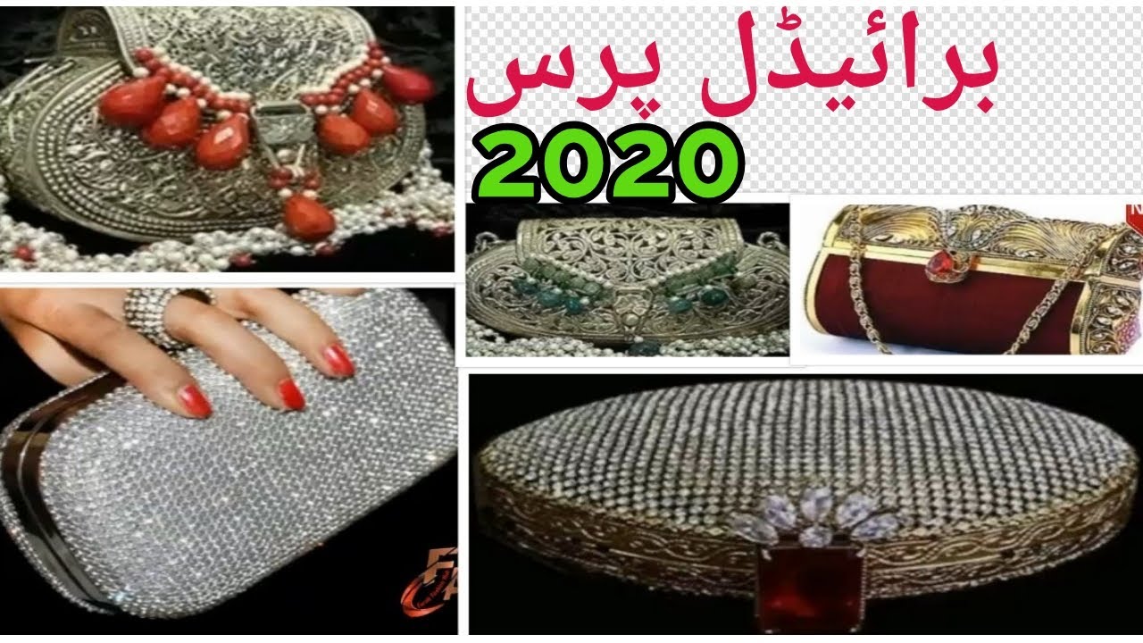 Latest collection of Elegant bridal hand purse hand clutches - YouTube