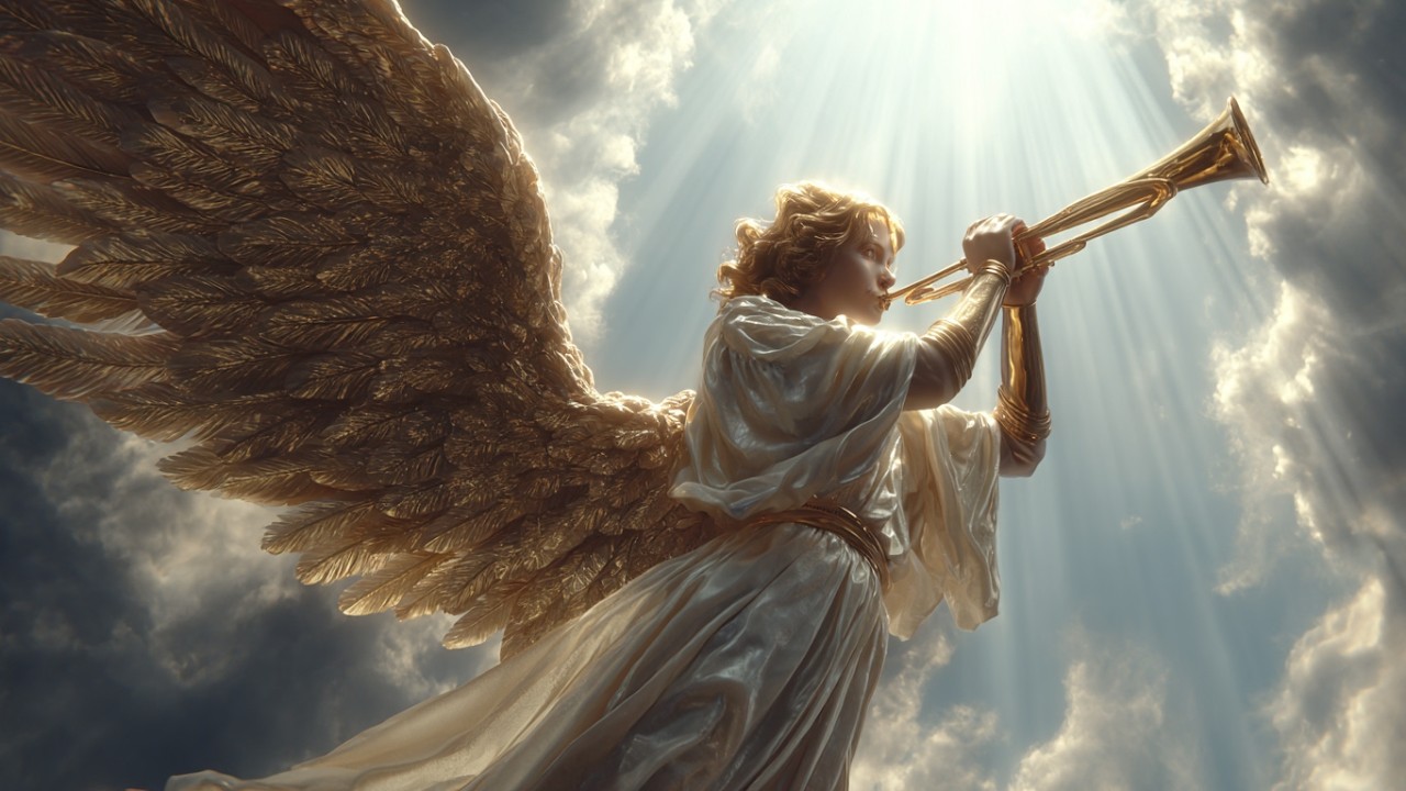 Heaven Opens As Angels Descend Sounding Trumpets - YouTube