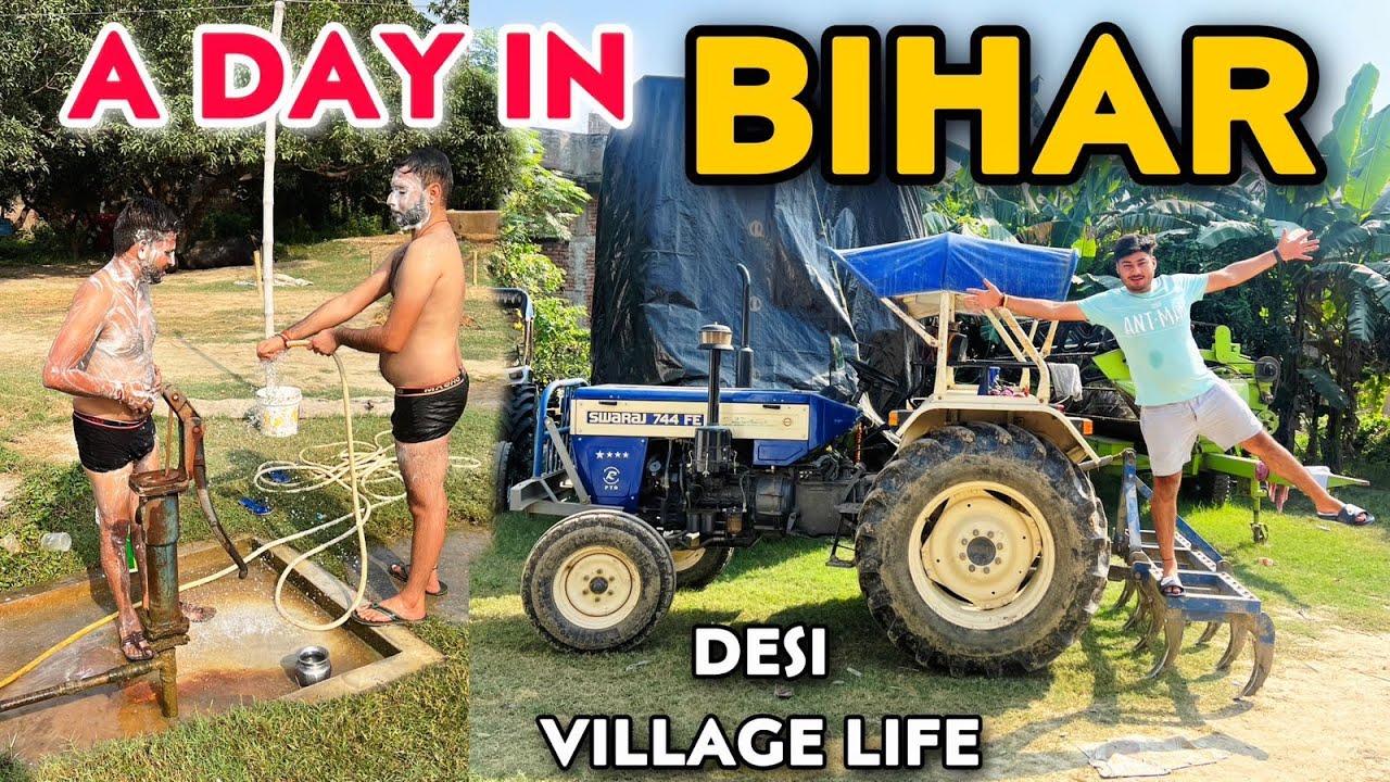 Village Life of BIHAR 👌🏻 Living for 24 Hours 🔥 FIRST TIME 😉 - YouTube