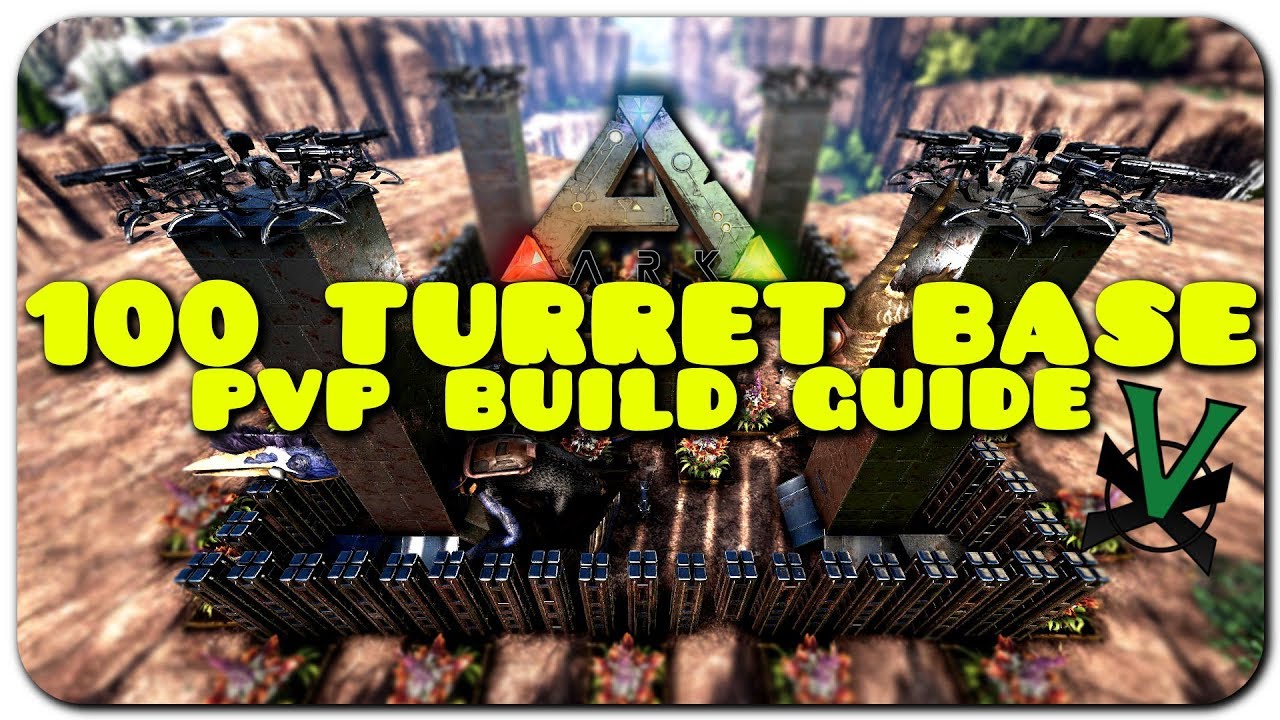 100 Turret Base Build! | PVP Build Guides | 3x3 PVP Base With 100 ...