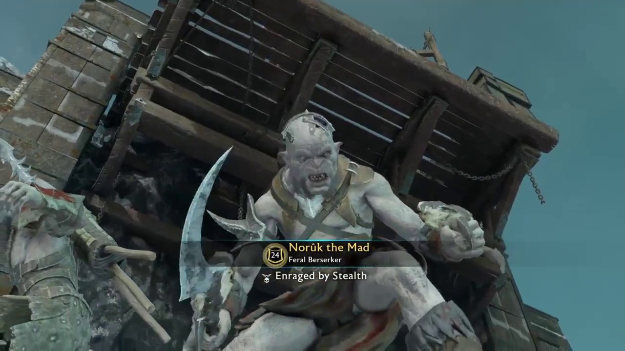 Middle-Earth Shadow of War: Crazy Orc - Noruk the Mad is funny! - YouTube