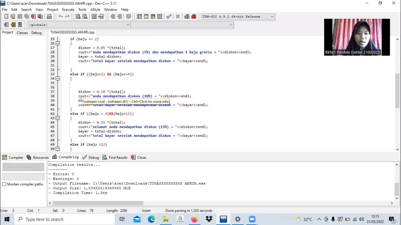 Tugas akhir pengantar coding Presentasi Program "Penjualan Toko Baju" - YouTube
