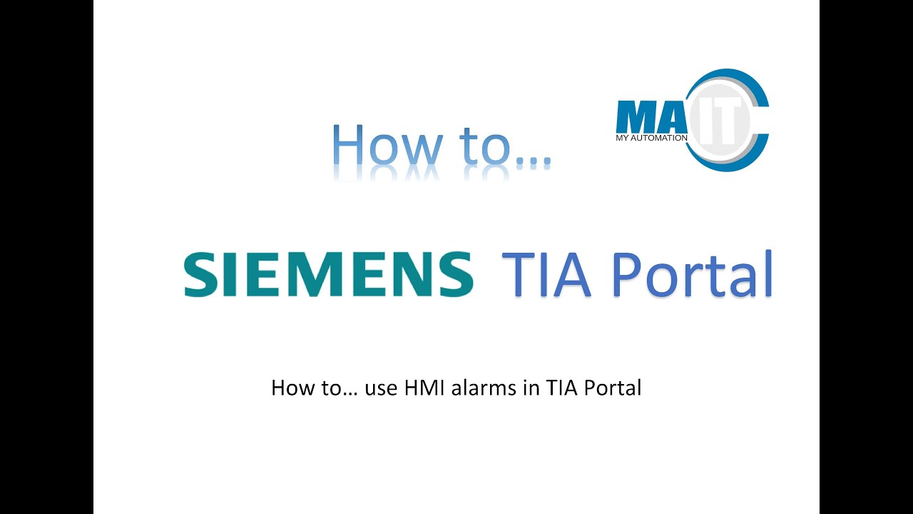 How to... use HMI alarms in TIA Portal - YouTube