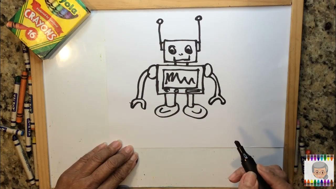 Cómo Dibujar un ROBOT?🤖 - Dibujo de un Robot Paso a paso - YouTube