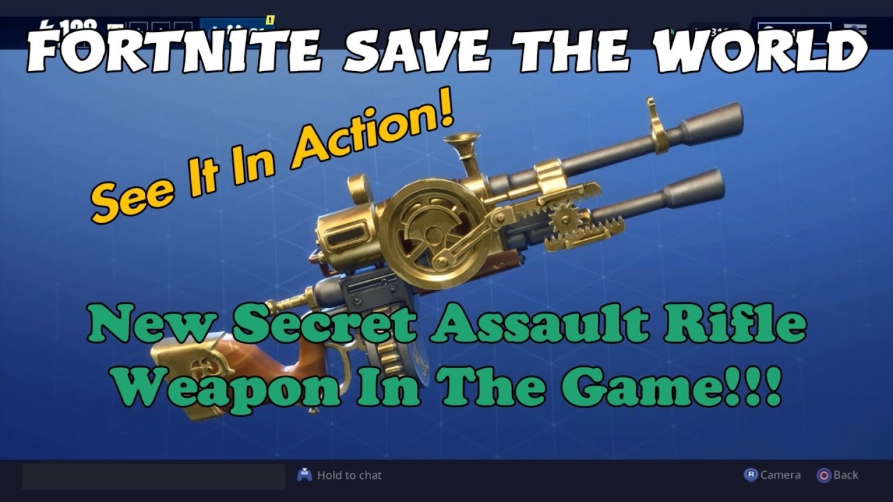 80) Fortnite Save The World - New Secret Assault Rifle Weapon In The ...