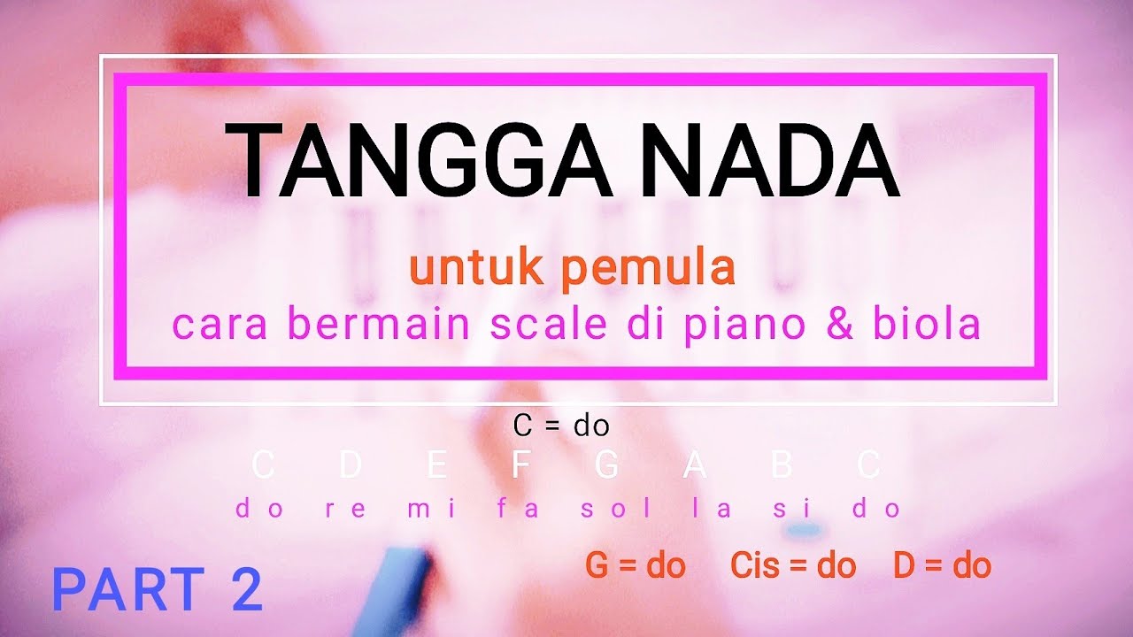 Belajar Tangga Nada (Music Scale) untuk Modal Main Alat Musik Piano ...