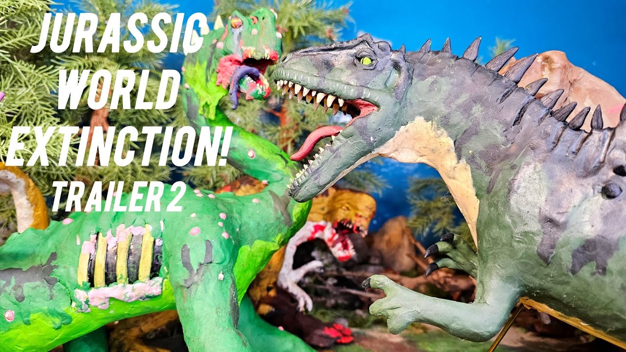 Jurassic Park T.Rex & Spinosaurus vs Plague of Madness & Zombie D-Rex ...
