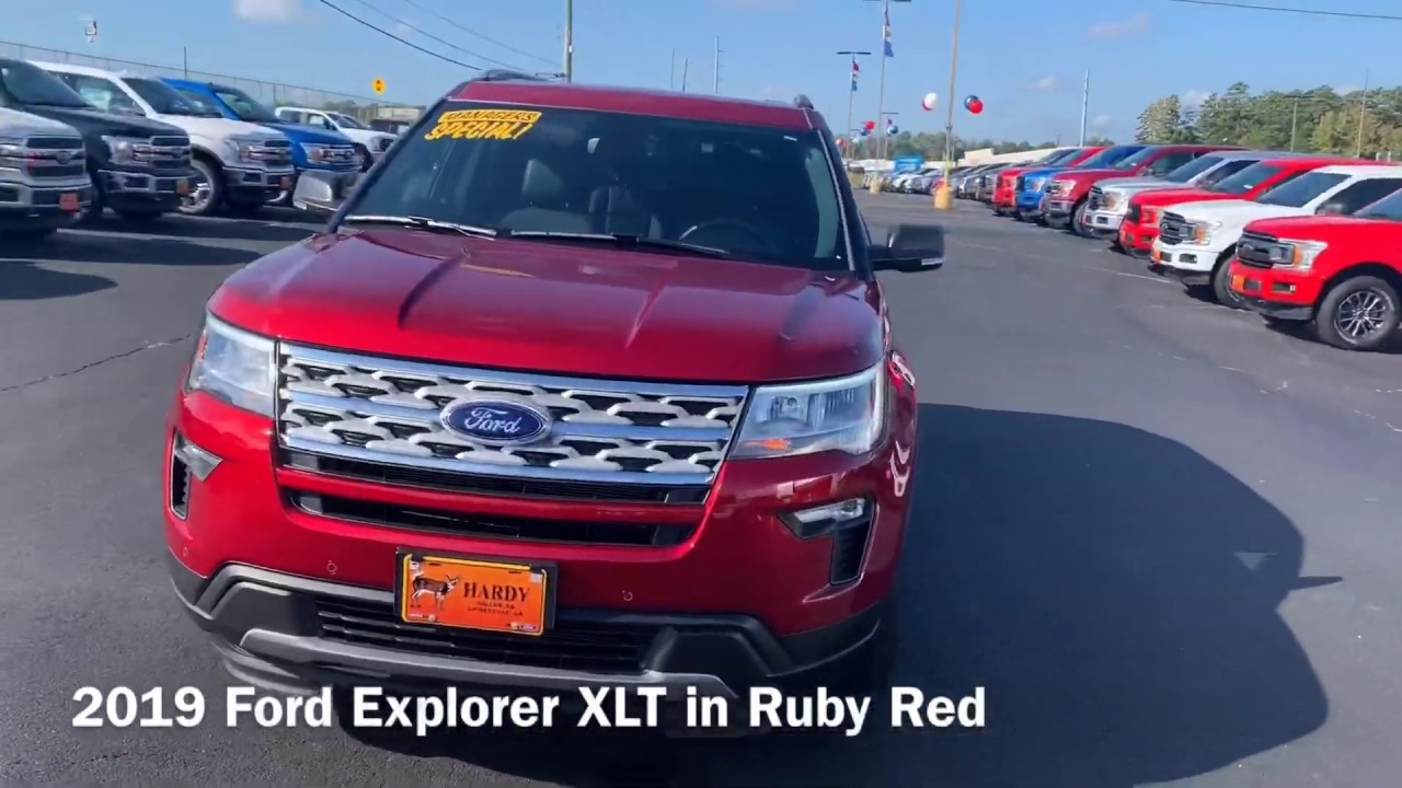 Check out this Demo! 2019 Ford Explorer XLT in Ruby Red - YouTube