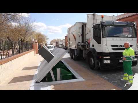 Sanimobel - Contenedores Soterrados: Carga Lateral - YouTube