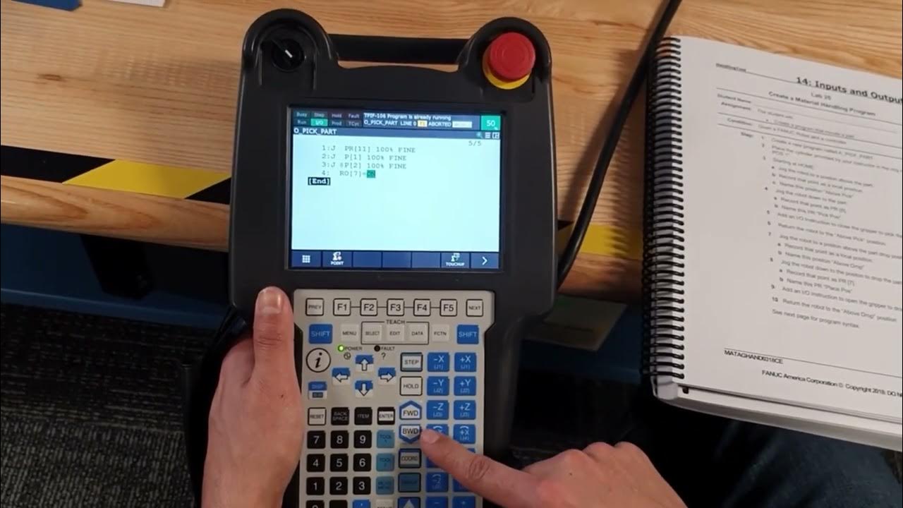 FANUC ROBOT PICK and PLACE PROGRAM Exercise from Fanuc America Training ...