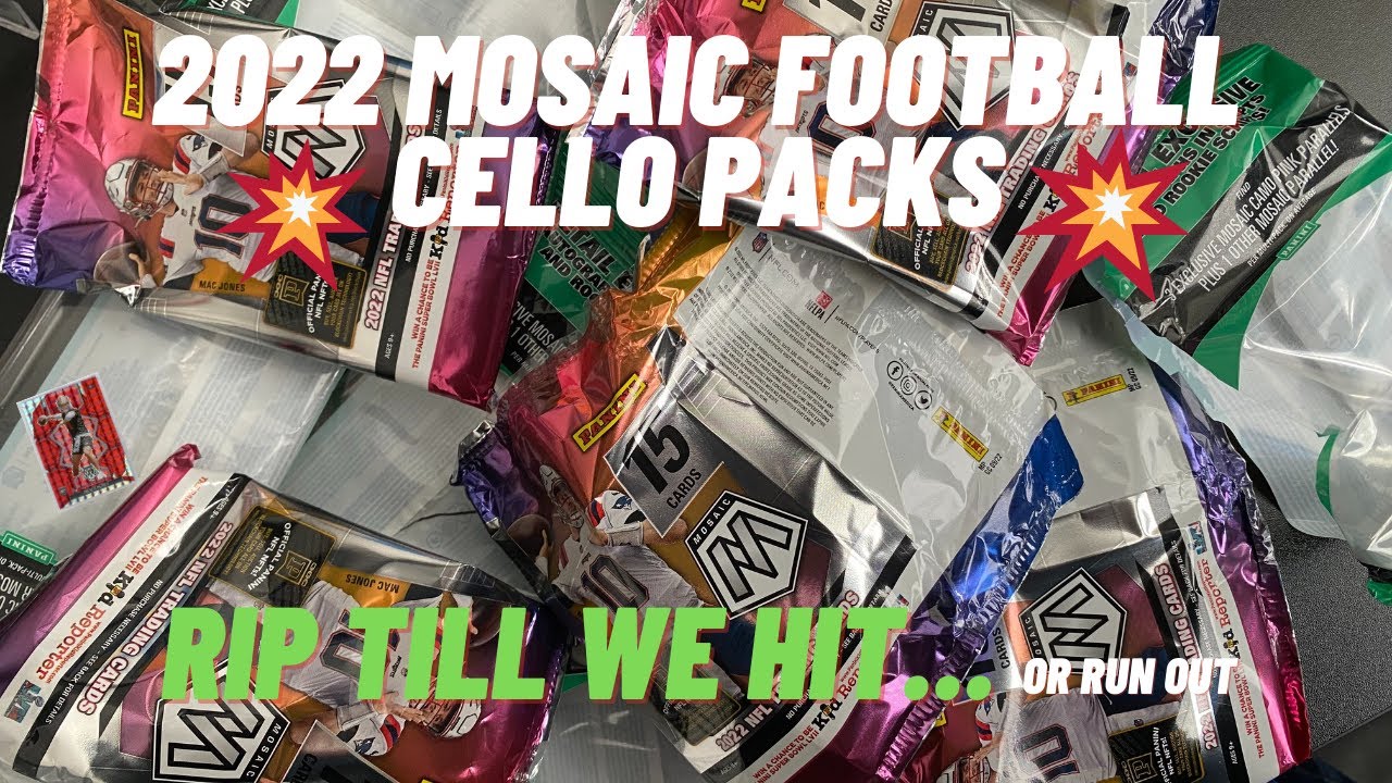 💥2022 Mosaic Football Cello Packs💥 Opening till we get a Case Hit 🔥 ...