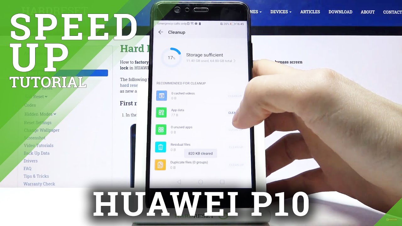 How to Speed Up HUAWEI P10 – Optimize System - YouTube