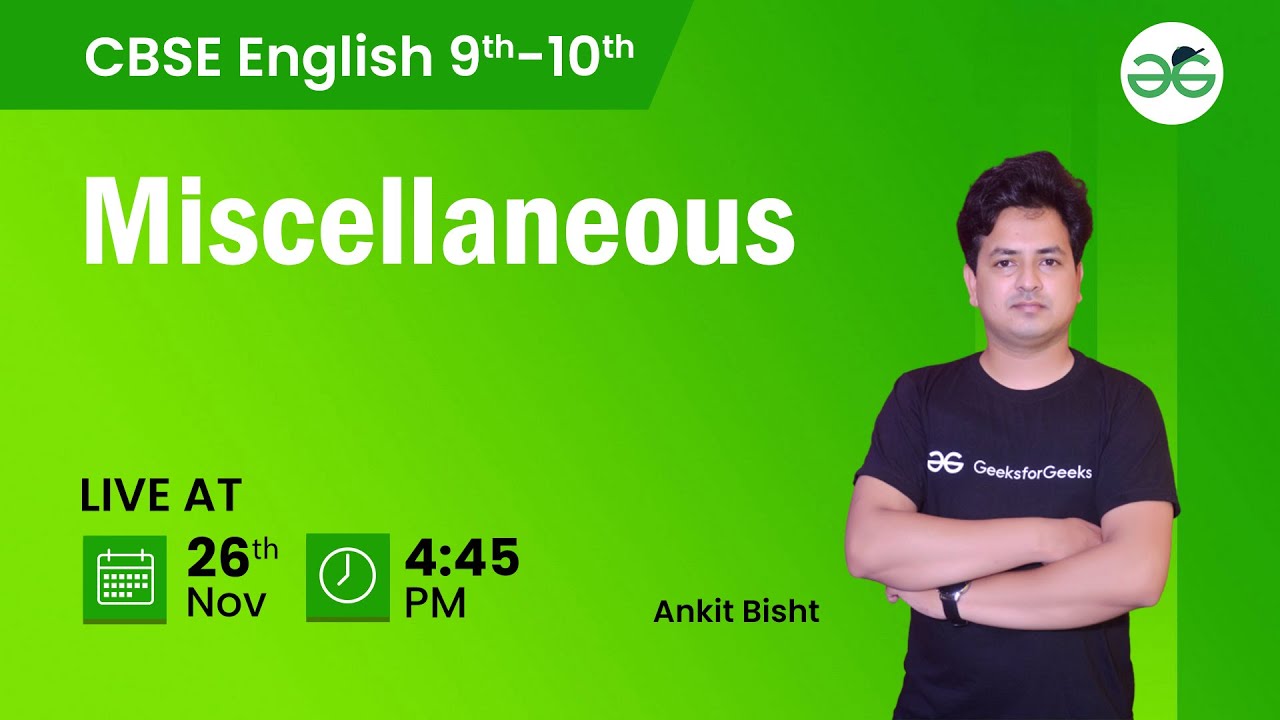 Most Important miscellaneous | Class 9 Class 10 | English Important ...