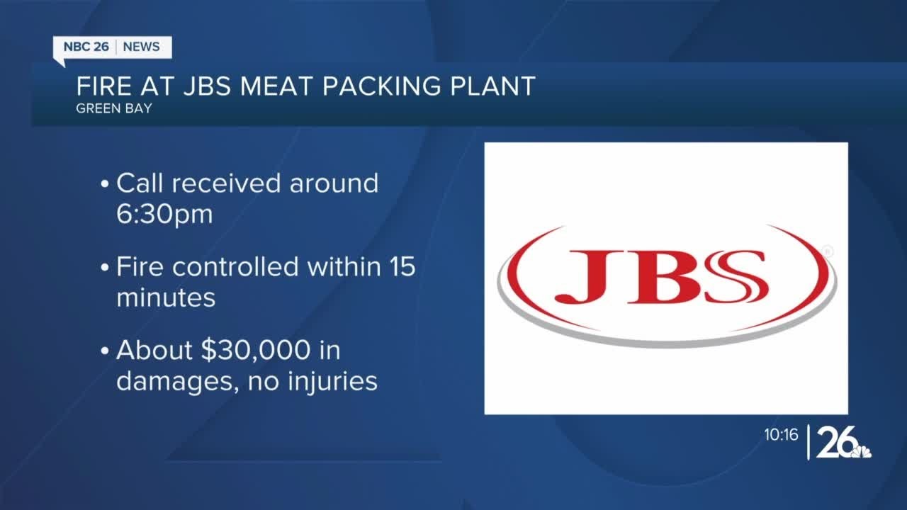 Fire at JBS meat packing plant in Green Bay causes nearly $30,000 in ...