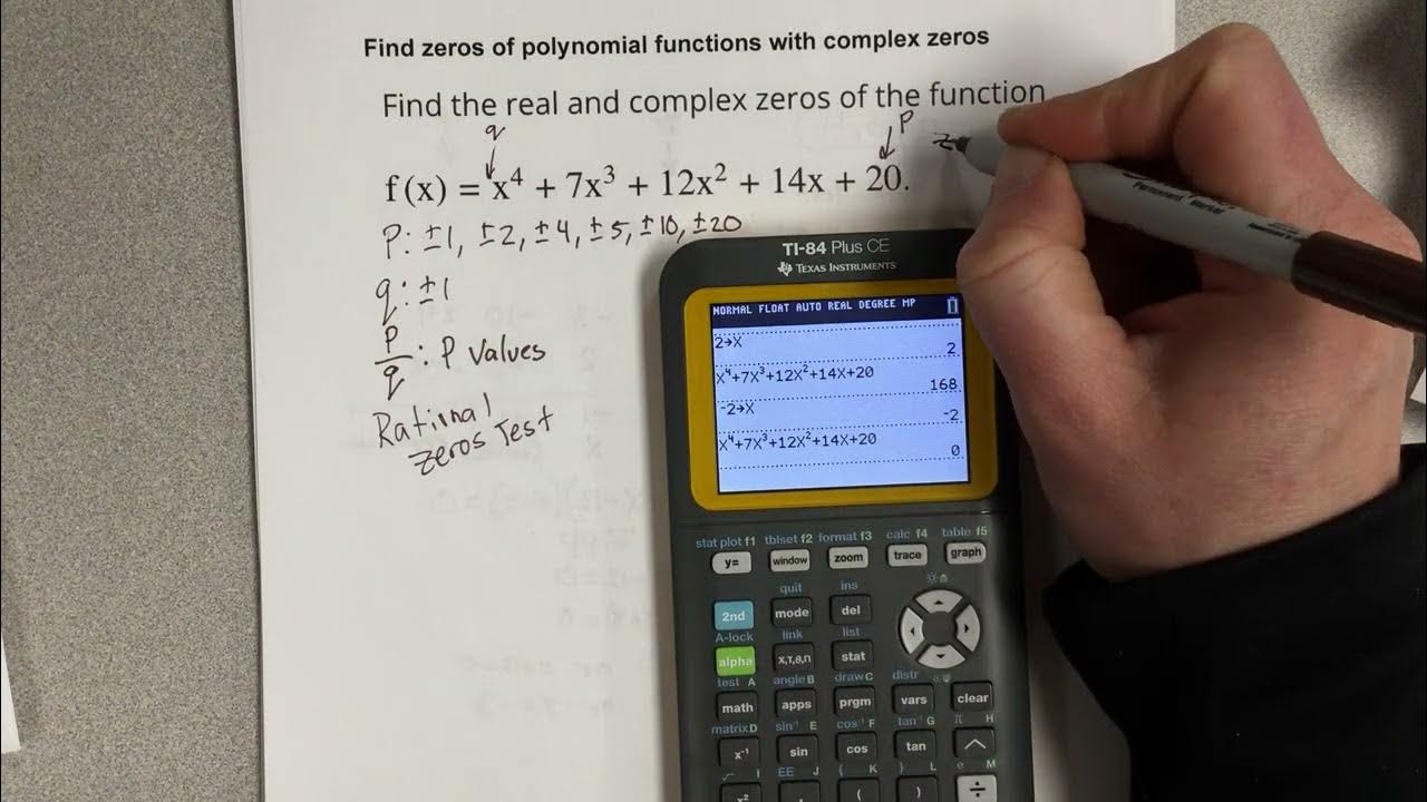 Find zeros of polynomial functions with complex zeros - YouTube