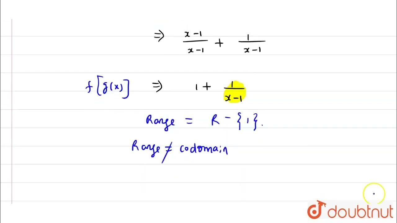 Let f : R rarr R be defined as f(x) = 2x – 1 and g : R – {1} rarr R be defined as g(x)=(x-1/2 ...