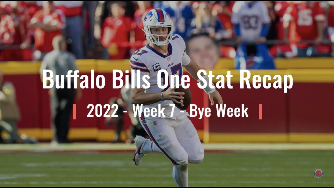 One Stat Recap: 2022 - Week 7 - Bye Week - YouTube
