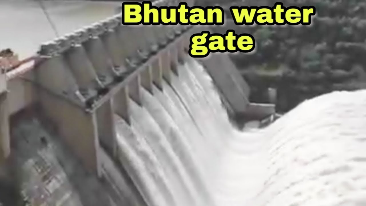 Bhutan release water | Bhutan water gate | bhutan dam | - YouTube